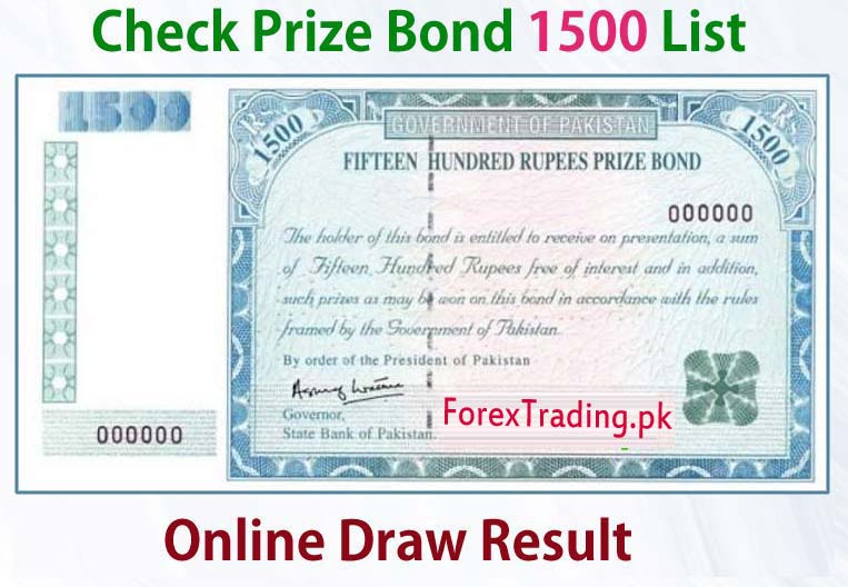 1500 Prize Bond List 2023 All Draw Result 1500 Full